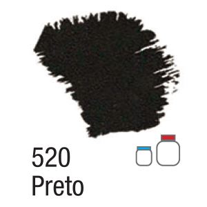 Tinta Acrílica fosca 60ml cor Preto /520 - Acrilex