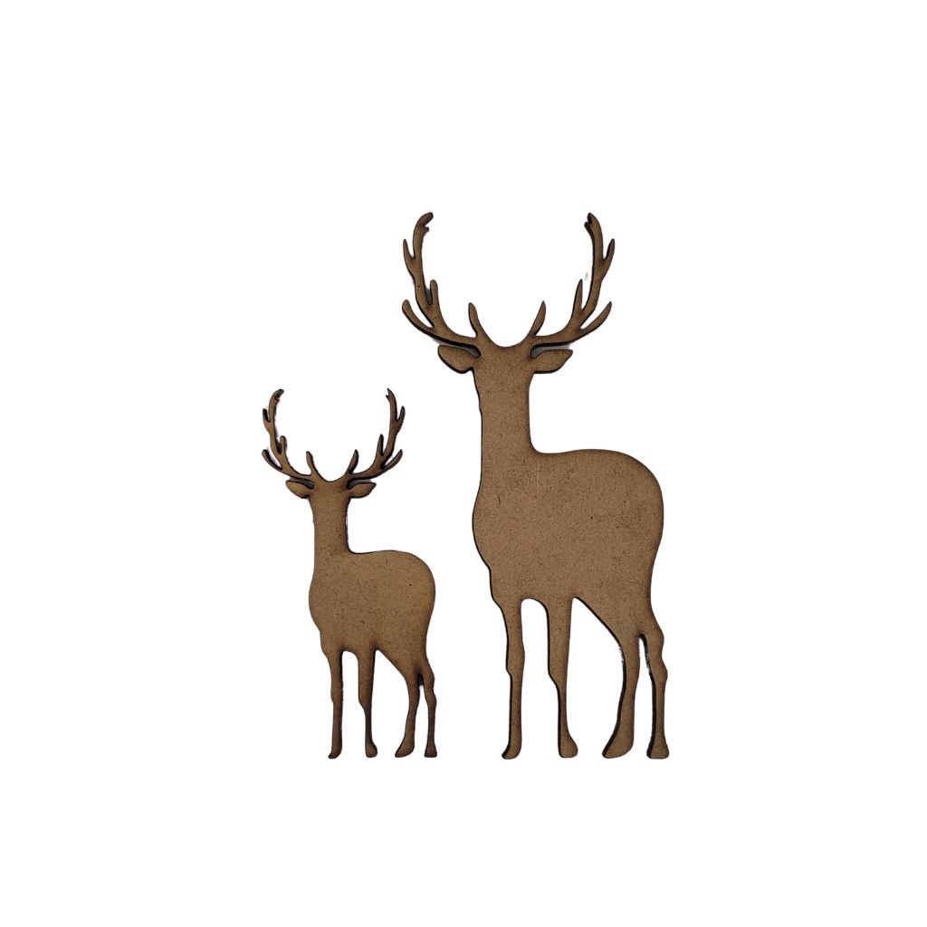 Aplique dupla de Alce/Rena 10/15cm de altura